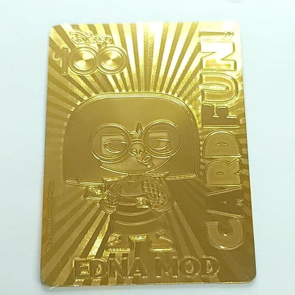 Toys | Edna Mod 223 Card Fun Disney 100 Years Art Golden 20100 Gold ...